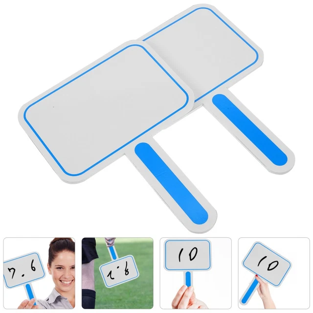 2 PCS SCORE Paddle Dry Erase Board Blank Erasable White Boards Paddles ...