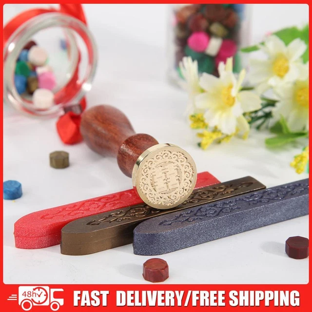 RETRO WAX SEAL Stamp Hi Word Patterns Fire Painting Wedding Envelope (1 ...