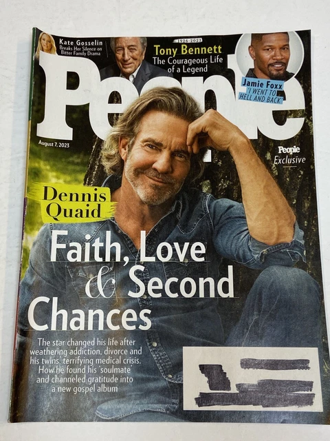 PEOPLE MAGAZINE AUGUST 7 2023 Dennis Quaid Jamie Foxx Tony Bennett Kate ...