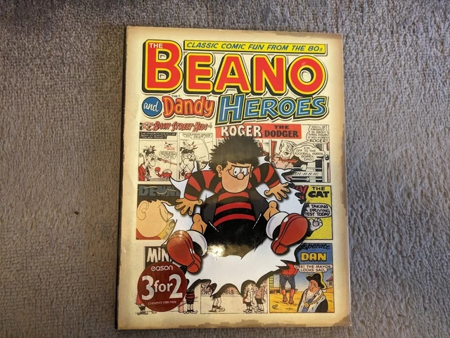 CLASSIC BEANO & Dandy: Heroes from the 80s - Vintage UK Comic Hardback ...