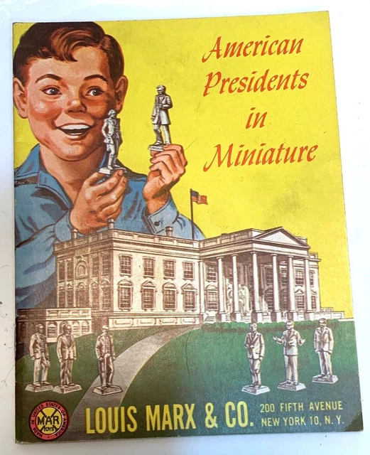 VINTAGE 1950'S LOUIS Marx American Presidents In Miniature Booklet ...