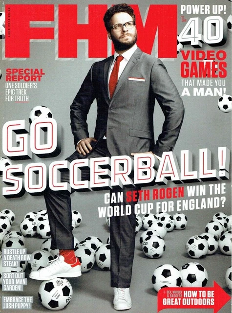 FHM MAGAZINE Issue 294 June 2014 Soccerball Seth Rogan Jo Wallace £2.79 ...