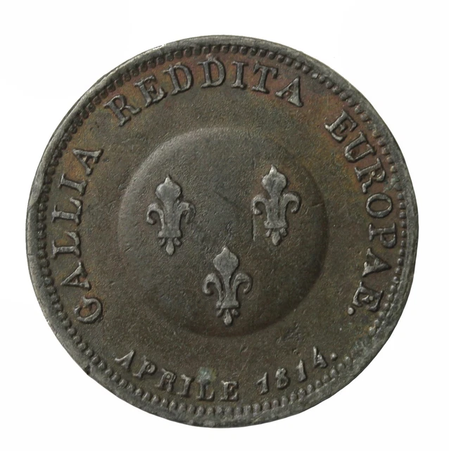 1814 FRANKREICH KAISER Franz I. Medaillesmünze Besuch der ...