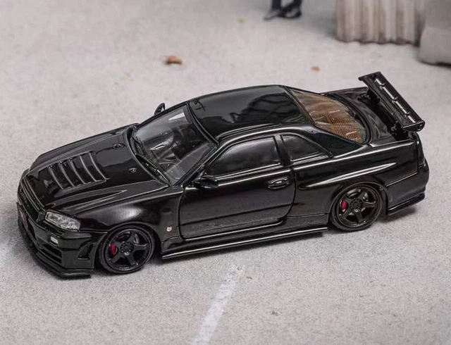 NISSAN SKYLINE GT-R (R34) - NISMO Z Tune - black - FUJI 1:64 EUR 35,90 - PicClick FR