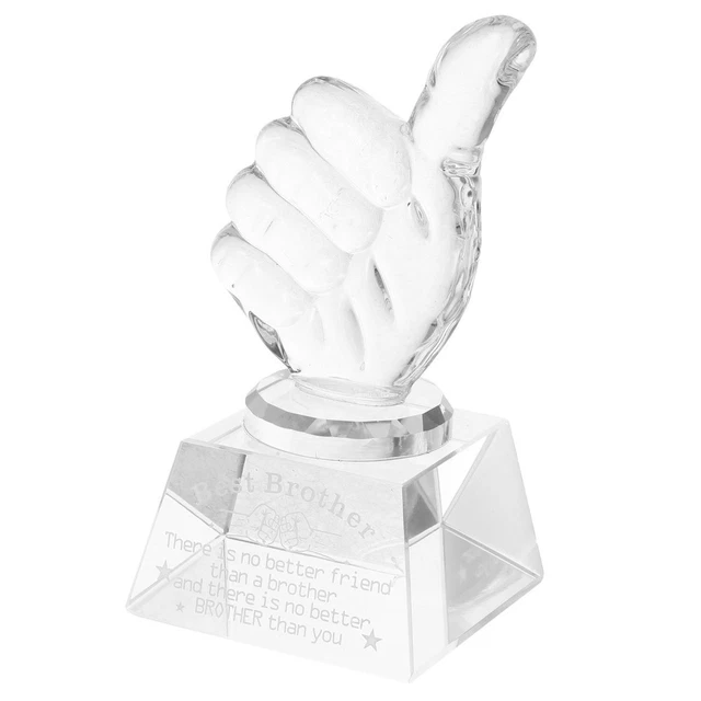 CRYSTAL TROPHY THUMB Trophy Award Trophy Thumb Trophy Statue Hand ...