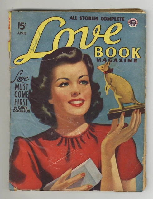 LOVE BOOK MAGAZINE Pulp Apr 1945 Vol. 25 #3 FR 1.0 Low Grade £5.73 ...