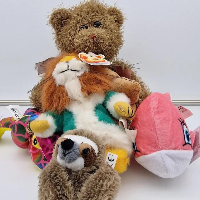 5 PLUSH SOFT Toy Bundle RETRO Patamates Lion King Magnet Mates and more ...