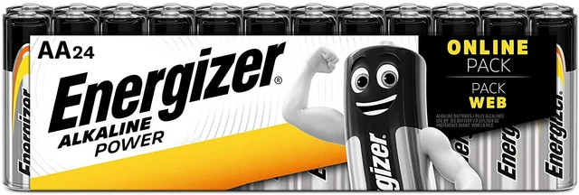 ENERGIZER AA BATTERIES, Alkaline Power Double A Batteries, 24 Pack £12. ...