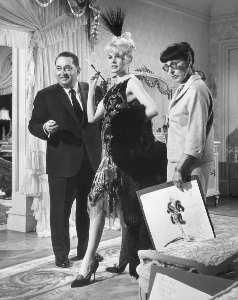 Carroll Baker Wears A Costume From The Film Harlow Which Was 1965