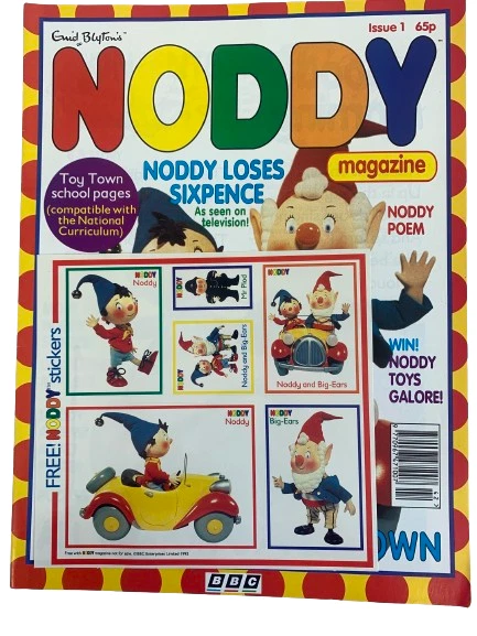ENID BLYTON NODDY Magazine Comic 1st Issue Edition + Free Gift CHARITY ...