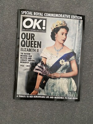 OK MAGAZINE SPECIAL commemorative edition Queen elizabeth II death ...