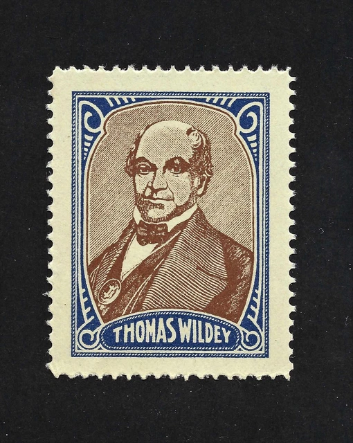 THOMAS WILDEY FOUNDER of the Order of the Odd Fellows Cinderella Stamp ...
