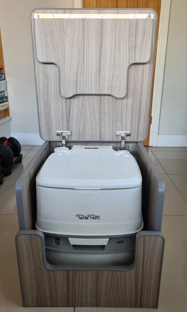 THETFORD CAMPERVAN/MOTORHOME PORTA Potti 365 Cassette Toilet. Driftwood ...