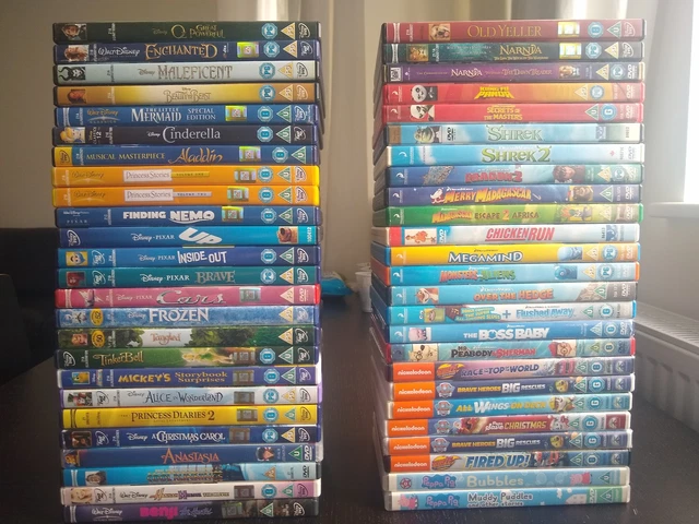 DISNEY PIXAR DREAMWORKS 50 DVD Movie Joblot PG Cert Children Animation ...