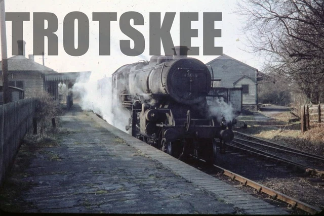 35MM SLIDE BR British Railways Steam Loco 43019 Class 4MT Redburn 1962 ...