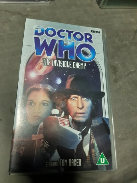 RARE NEW SEALED Doctor Who The Invisible Enemy VHS Video Tape Tom Baker ...