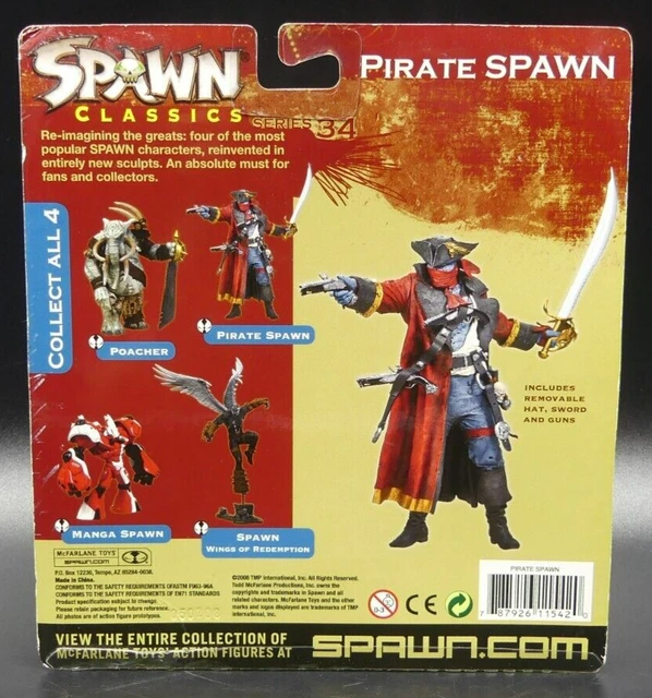 MCFARLANE TOYS CLASSICS Series 34 Pirate Spawn Figure Factory Sealed $35.49 - PicClick CA