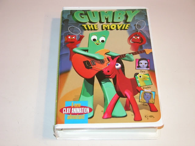 GUMBY THE MOVIE 1995 Vhs 537003 Clamshell Clay Animation Home Use Like ...