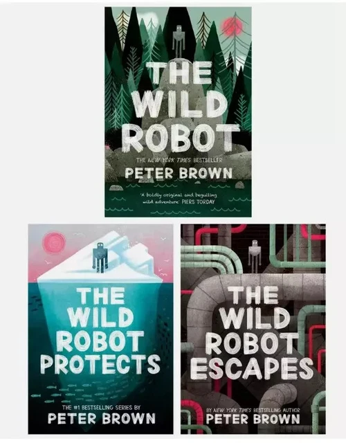 THE WILD ROBOT Series 3 Books Collection The Wild Robot The Wild Robot ...
