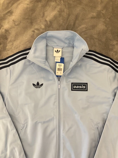 ADIDAS X OASIS Tour Firebird Track Top Jacket Light Blue Brand New ...