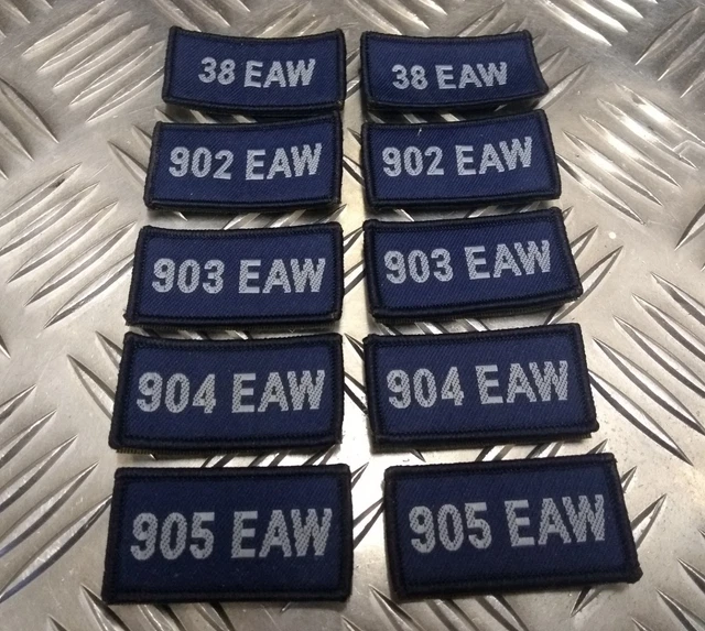 BRITISH RAF EAW Expeditionary Air Wing Royal Air Force TRF Badges x2 £4 ...