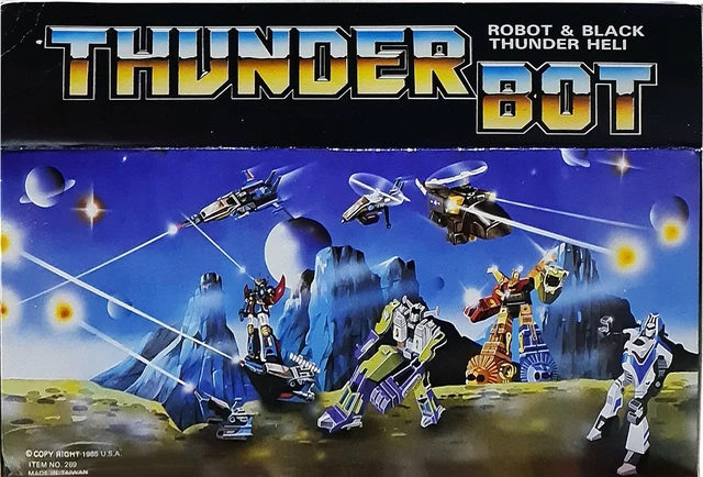 TRANSFORMER ORIGINAL TRUENO Bot , Helicóptero a Robot, Vintage 1985 ...