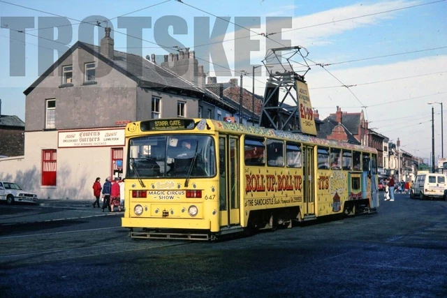 35MM SLIDE BLACKPOOL Transport Single Decker Tram Strassenbahn 647 1996 Original £4.99 - PicClick UK