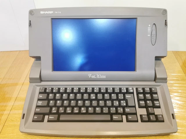 SHARP VINTAGE FONT Writer Personal Word Processor Spreadsheet FW-710 ...