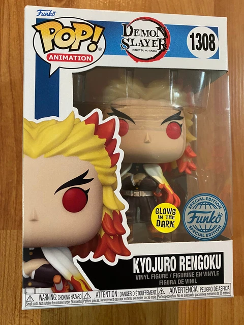 FUNKO ANIME DEMON Slayer GITD Glow Kyojuro Rengoku #1308 Walmart Ex ...