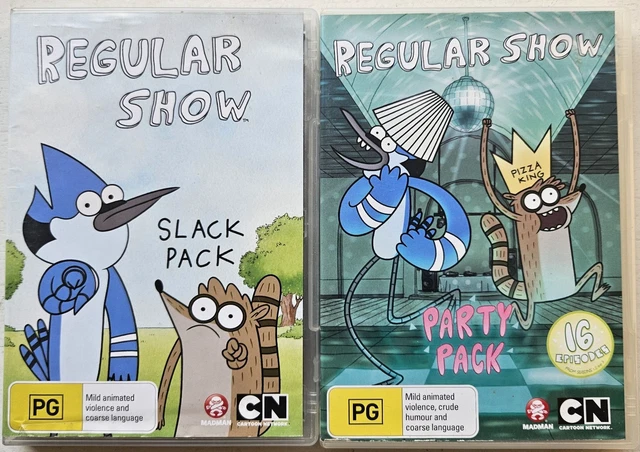 REGULAR SHOW PARTY Pack + Slack Pack DVD Region 4 28 Episodes Free Fast Despatch $24.99 ...
