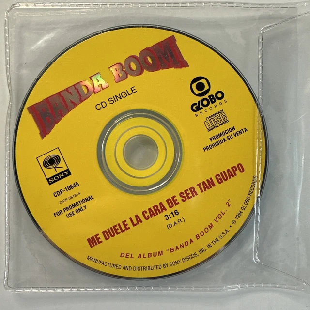 BANDA BOOM ME Duele La Cara De Ser Tan Guapo CD Promo Single EUR 11,84 ...