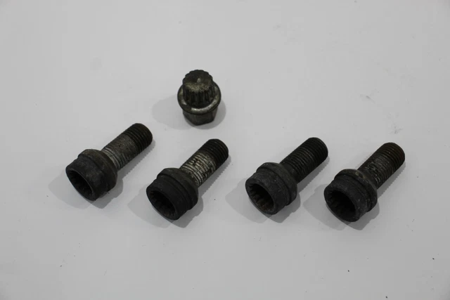 VW GOLF 1K Mk5 Set of 4 Locking Wheel Bolts with Key Code 4 8D0601139F ...