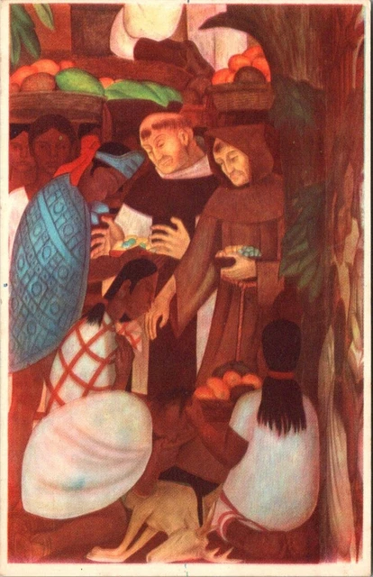 POSTCARD~&PRIESTS WITH THE Exploiters"~Diego Rivera~Fresco~Art~Mexico ...