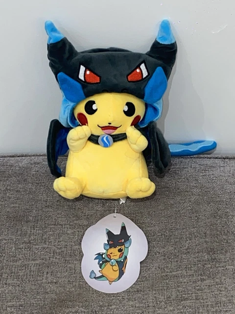POKEMON CENTRE JAPAN Mega Charizard x Cosplay Pikachu 9”/23cm Plush ...