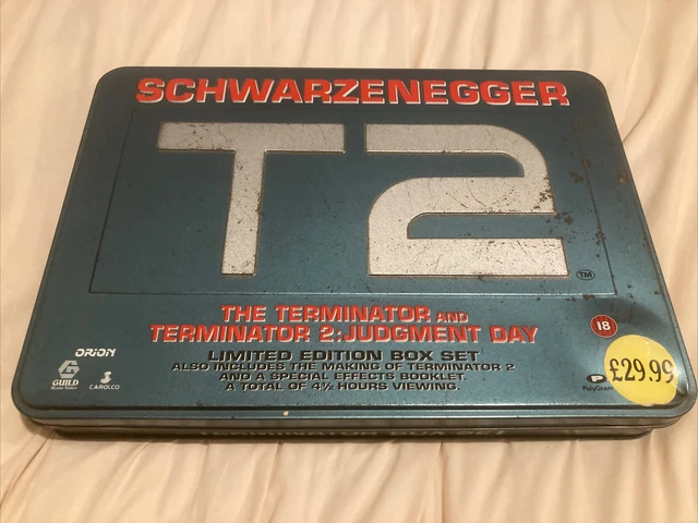 JAMES CAMERON’S THE Terminator Box Set Deluxe Vhs Metal Box Collector’s ...