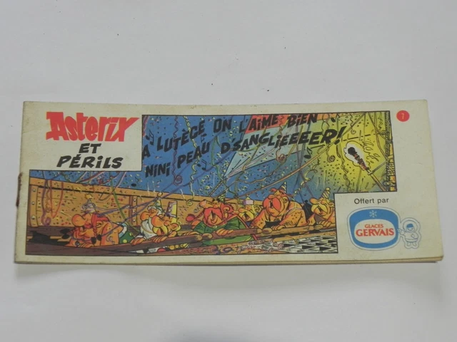 BD ASTERIX ET OBELIX - Mini BD N°7 "Et périls" des Glaces GERVAIS 16 ...
