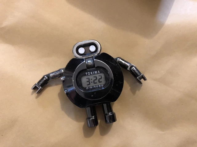 VINTAGE BANDAI DIGIROBO Tokima Black Robot Watch. £40.00 - PicClick UK