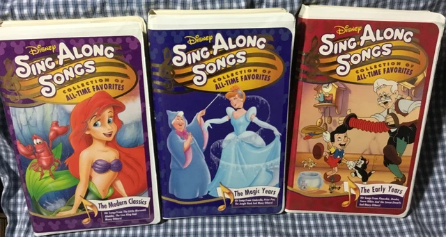 DISNEY SING ALONG Songs Volumes 1, 2, 3 Collection of All-Time ...