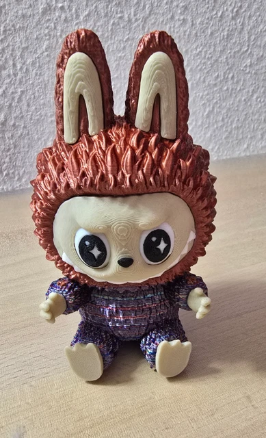 LABUBU, LAFUFU, LATUTU 3D Druck - Höhe 14 cm - sitzend, Stern-Augen Nr ...