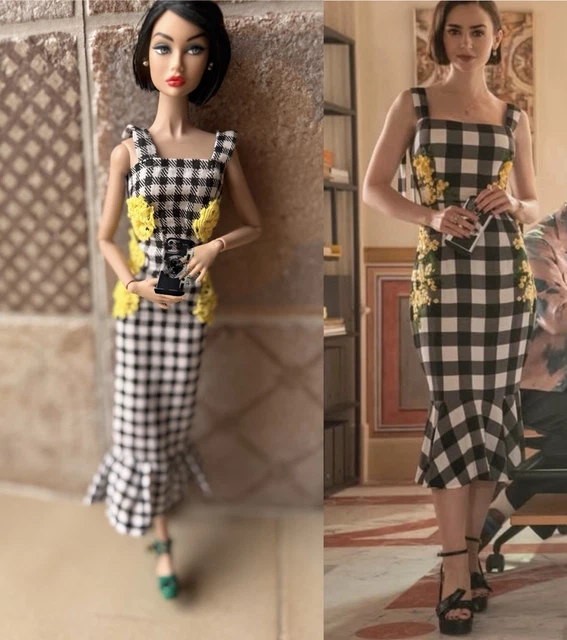 FASHION ROYALTY CLOTHES Versace Repro 4 Emily In Paris Serie Handmade ...