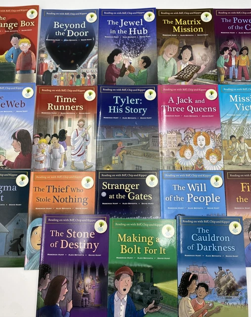 18 BOOKS BIFF Chip and Kipper Time Chronicles Oxford Reading Tree 7-9 ...