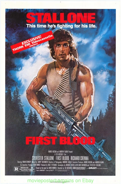 Rambo First Blood Original Movie Poster FOR SALE! - PicClick UK