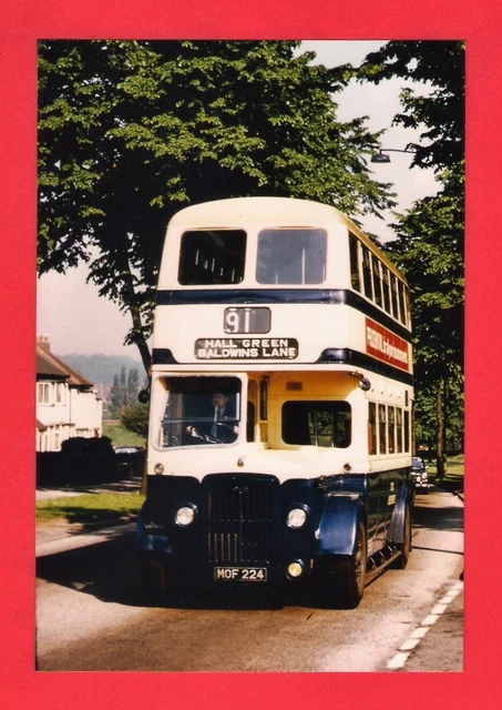BIRMINGHAM BUS PHOTO - WMPTE 3224 - 1954 Crossley Daimler CVG6 - 91 ...