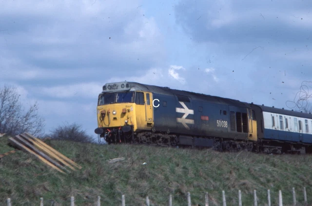 ORIGINAL 35MM BRITISH Railway B.r Slide - Class 50 50038 'Formidable ...