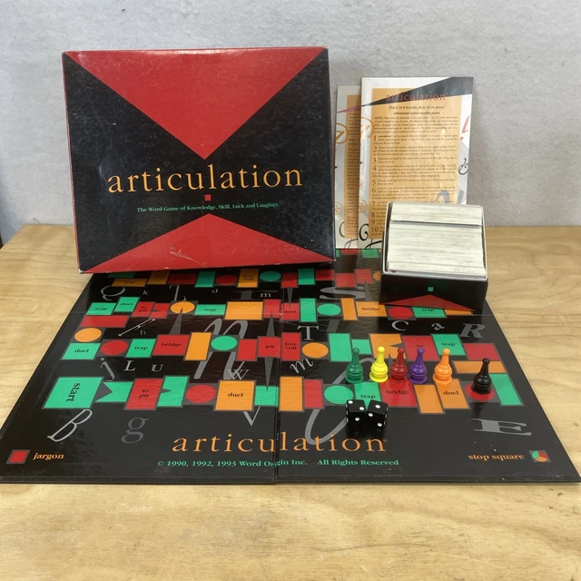 ARTICULATION BOARD GAME Vintage 1980s Complete 100% Family Party Game ...