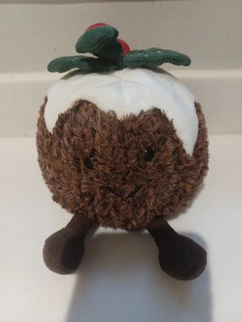 BNWT JELLYCAT AMUSEABLE Christmas Pudding Soft Plush Xmas Food Toy 7 ...