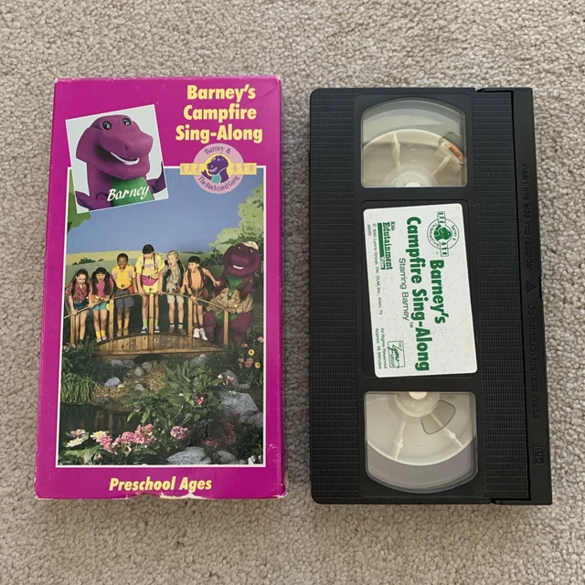 BARNEY - BARNEY'S Campfire Sing Along - VHS - 1990 £11.99 - PicClick UK
