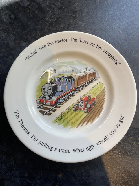 VINTAGE WEDGWOOD THOMAS The Tank Engine Plate Thomas & Terence Design ...