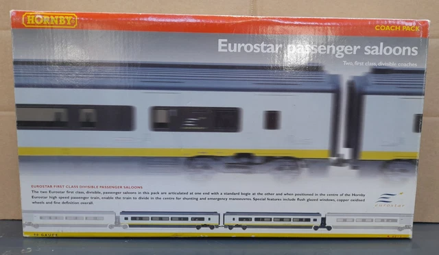 HORNBY RAILWAYS R4013A Eurostar 1St Class Divisible Passenger Saloons ...