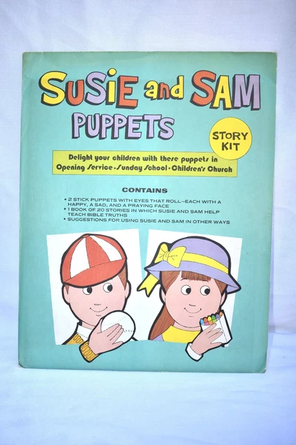 & RARE & Vintage Susie And Sam Puppets Story Kit Bible Study 1966 $82. ...